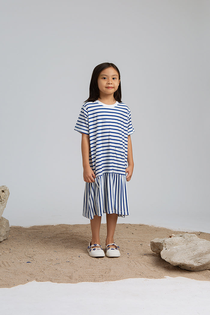 Blue Striped Gracie - Defect Sale – COTTONINK