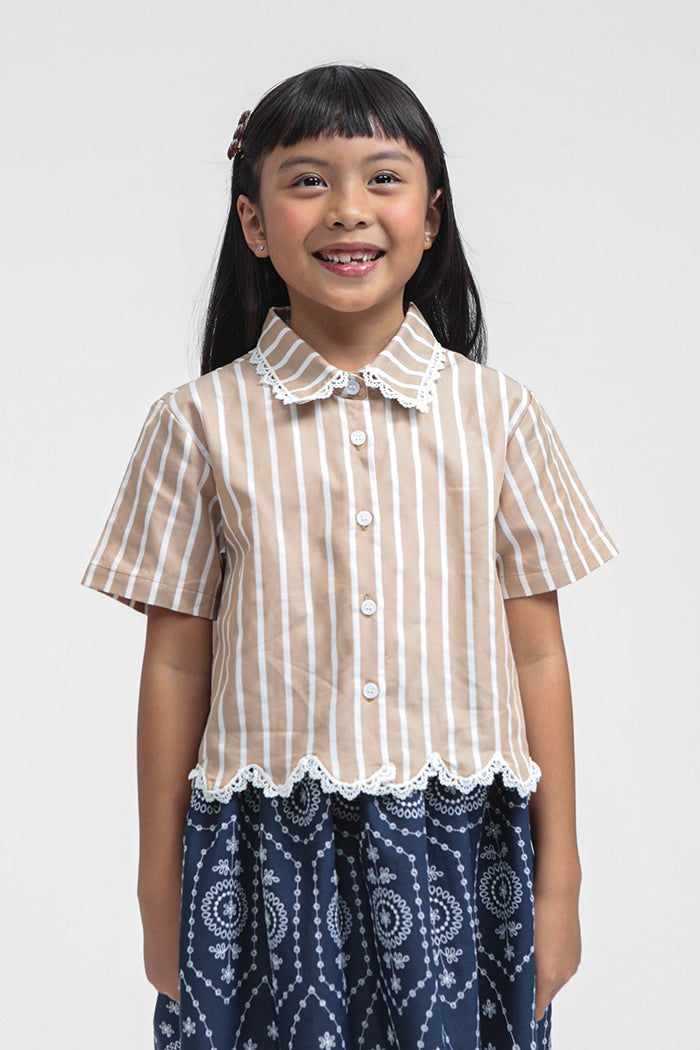 Brown Striped Greco – COTTONINK