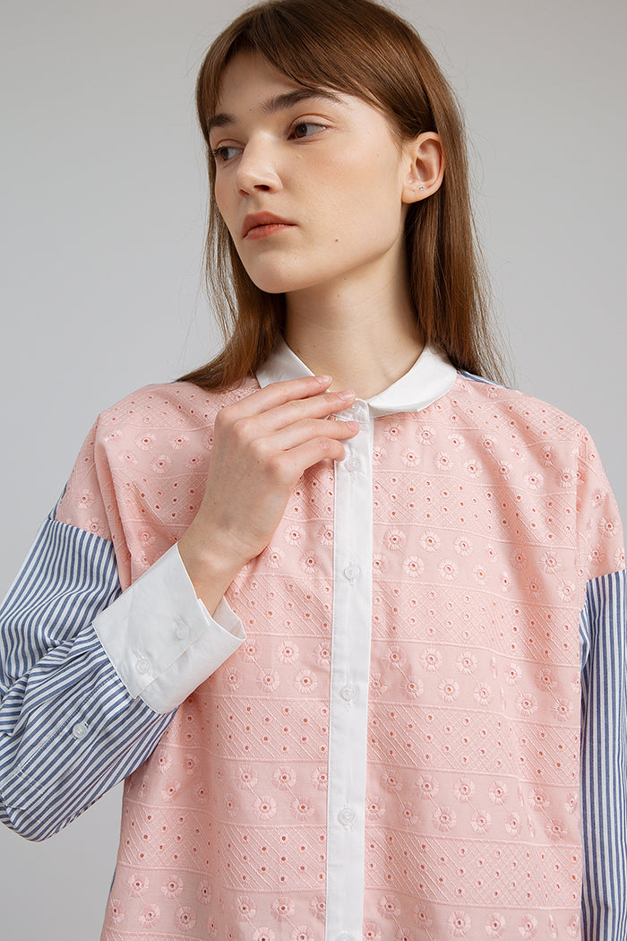 LIght Pink Embroidery Delpozo – COTTONINK