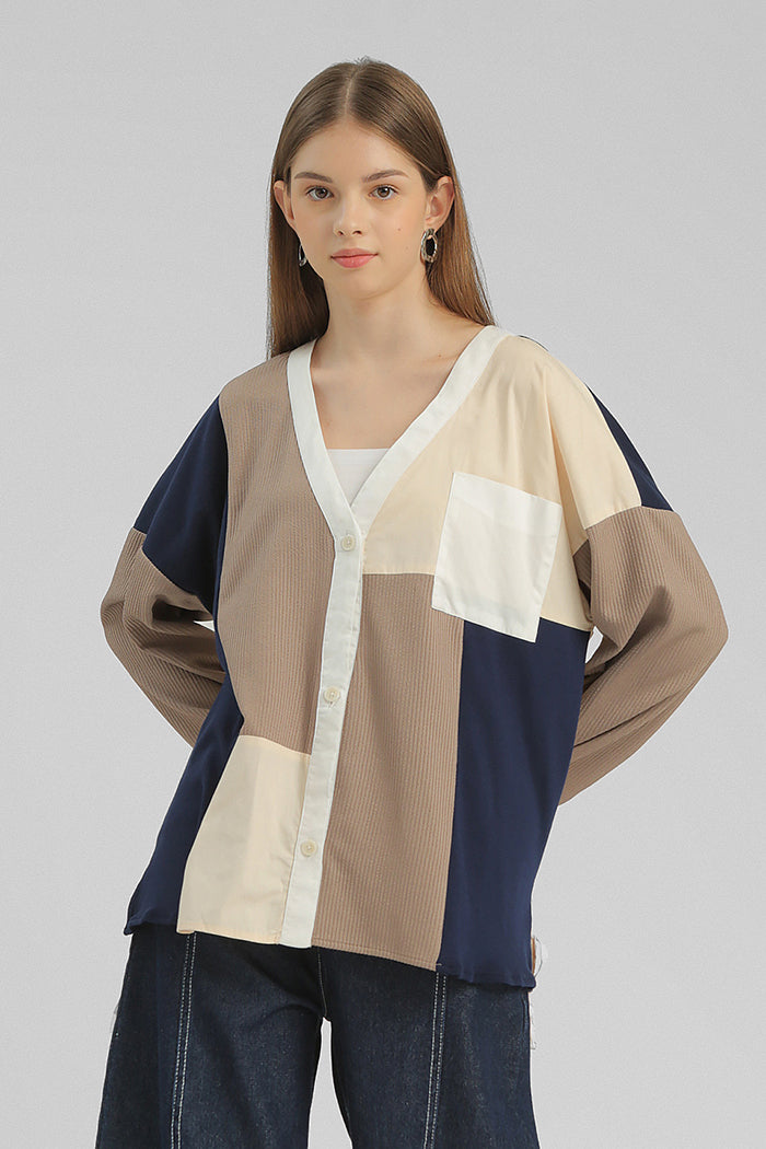 Navy Colorblock Lotan - Defect Sale – COTTONINK